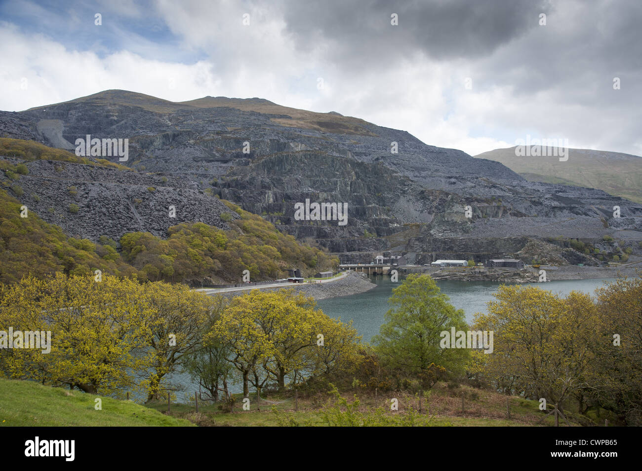 Hydro-electric powerstation reservoir, Llyn Peris, Dinorwig Power ...