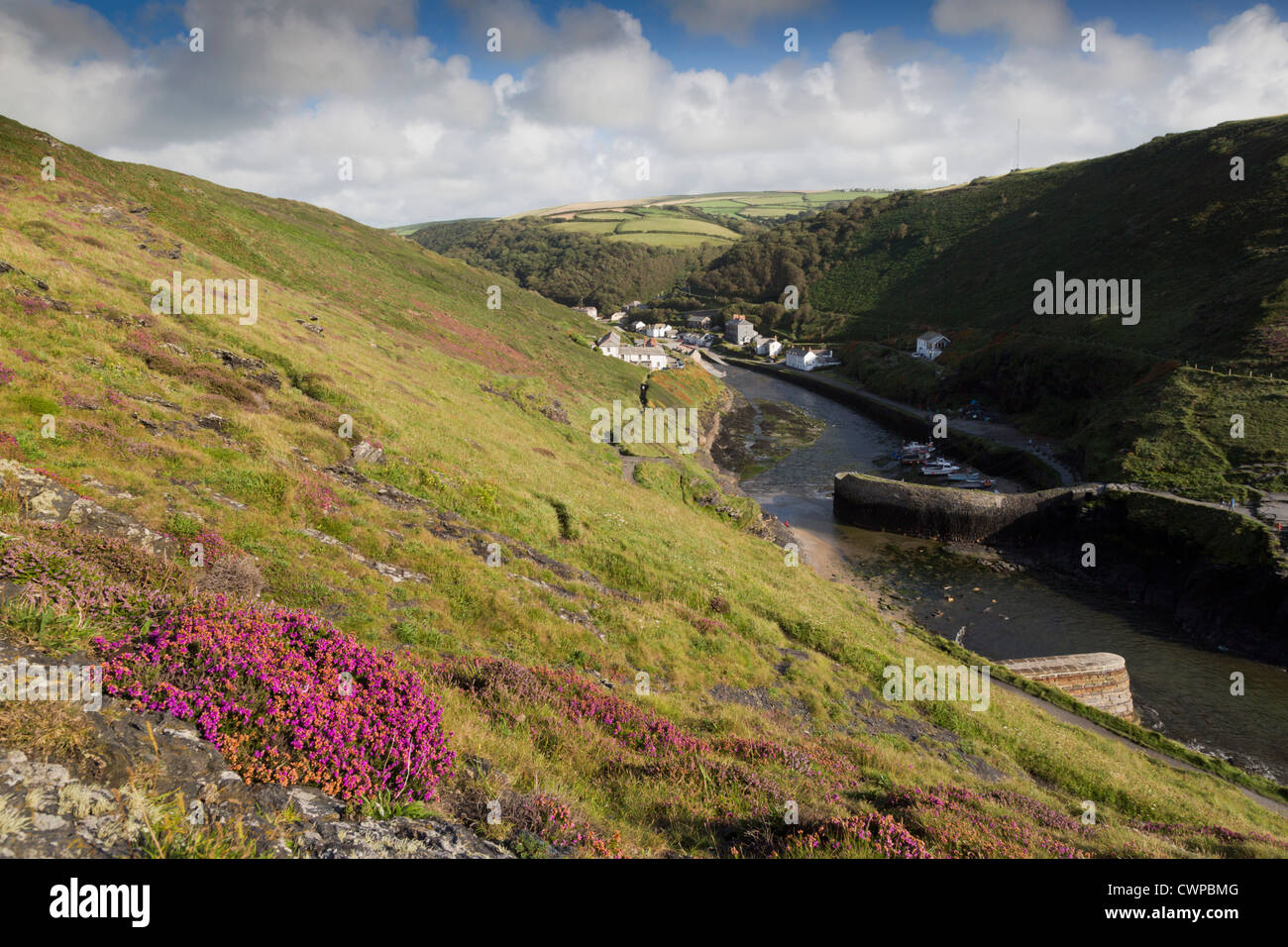 Boscastle; harbour; summer; Cornwall; UK Stock Photo - Alamy