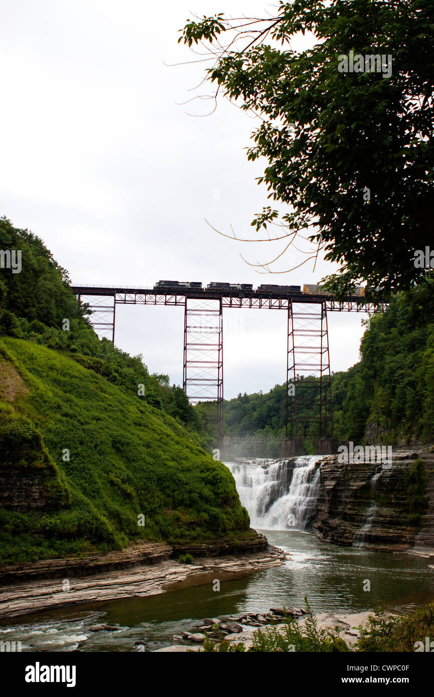 High Falls Letchworth Train Trestle Getting The Shot – Lighting The