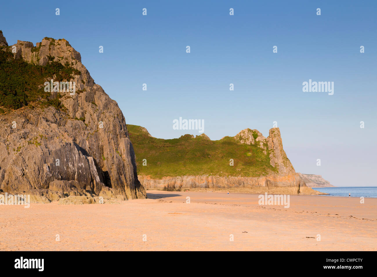 Penmaen Beach; Gower; Wales; UK; summer Stock Photo - Alamy