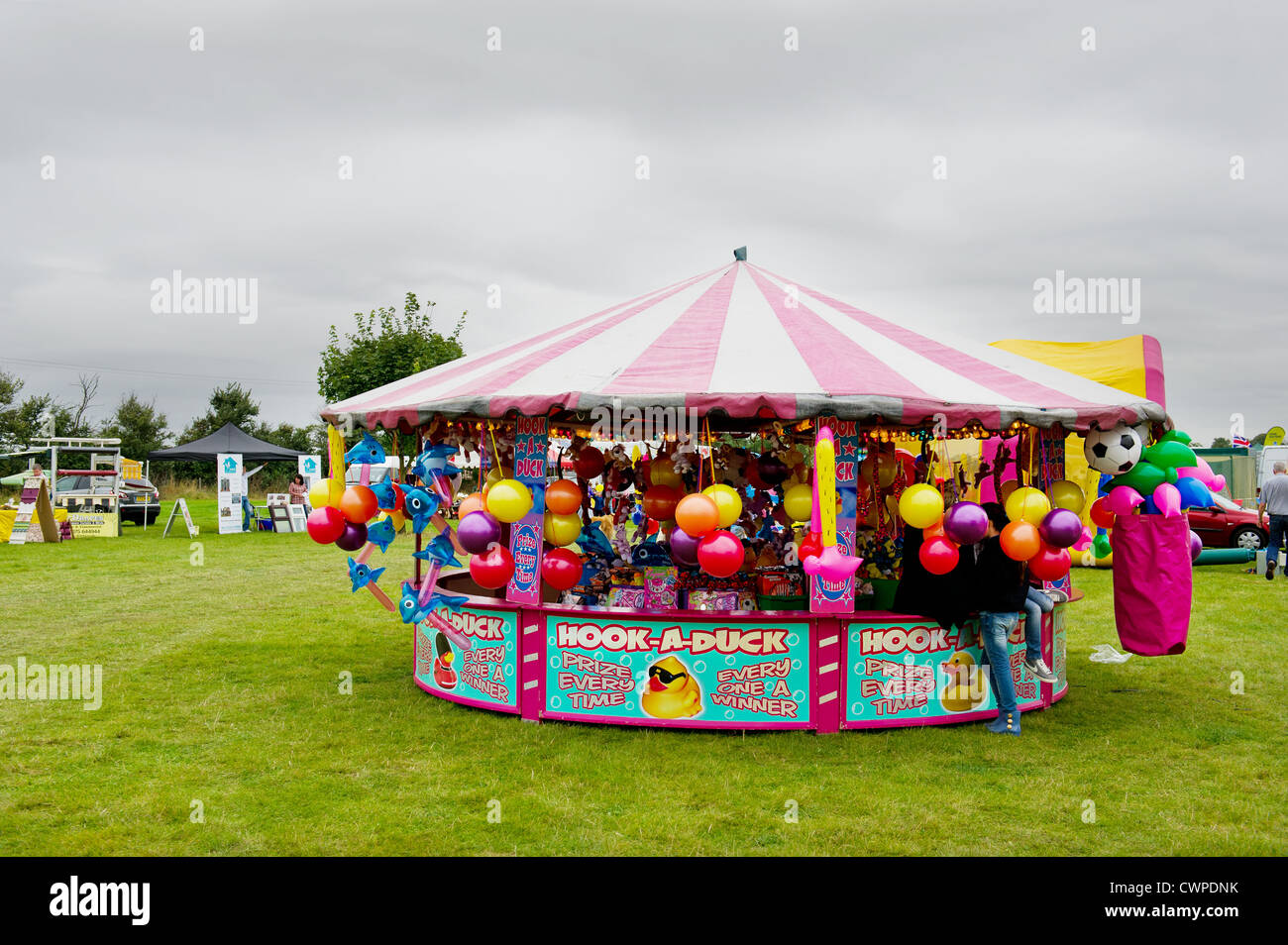 A fairground stall at the Orsett Country Show in Essex Stock Photo - Alamy
