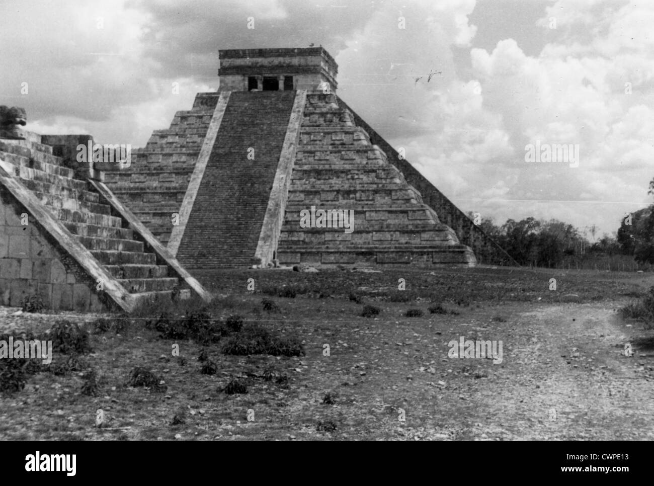 Guatemala Central America July 1947 maya architecture pyrmaid ruins ...