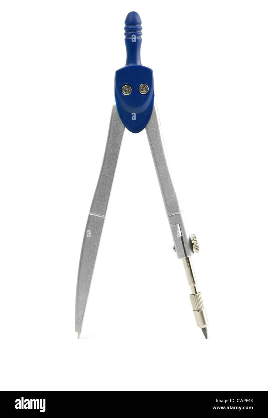 metallic graphics compass isolated on white Stock Photo - Alamy