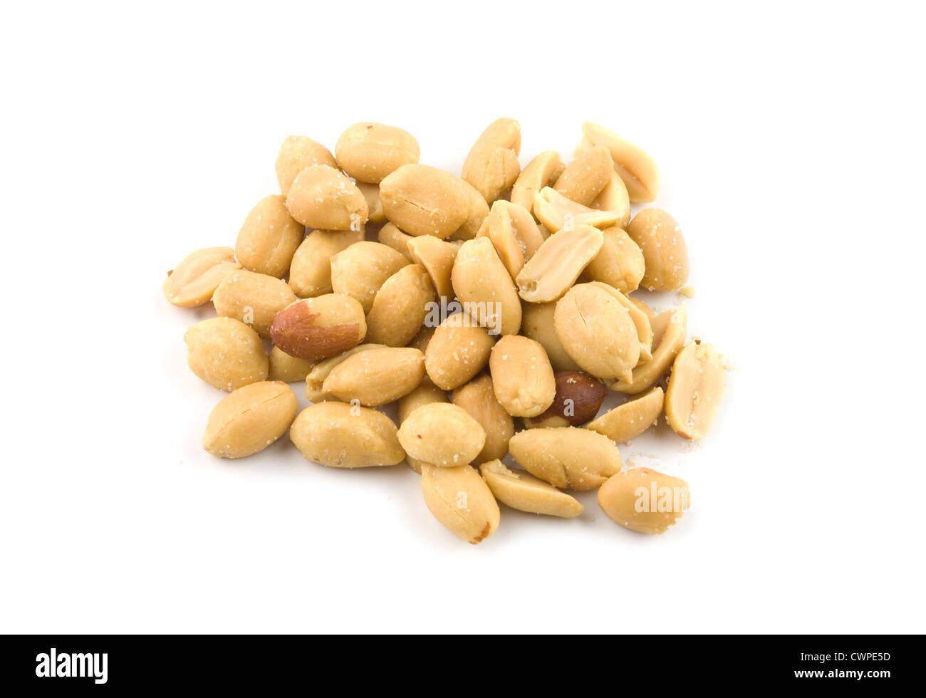 a peanuts isolated on white Stock Photo - Alamy