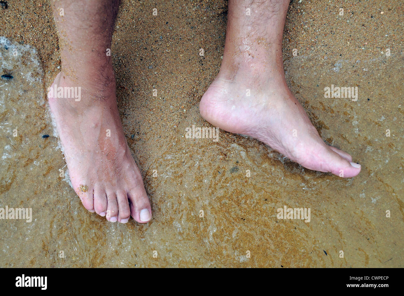 feet on the sand Stock Photo - Alamy