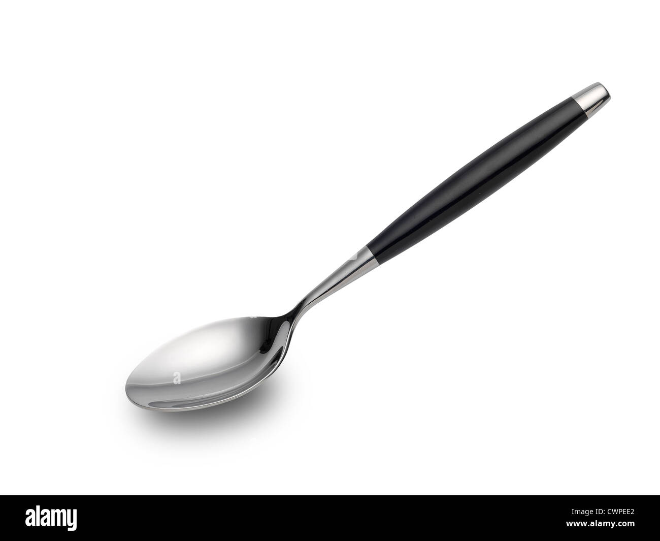 Black table spoon on Cut Out Stock Images & Pictures - Alamy