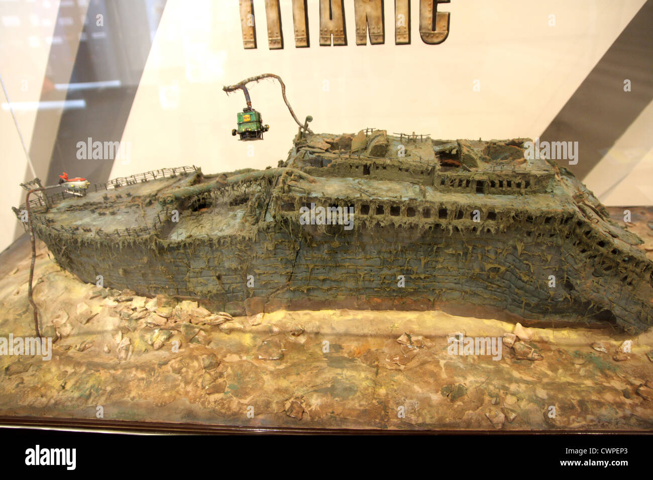 Titanic clay model display in Titanic 100th anniversary exhibition 2012 ...