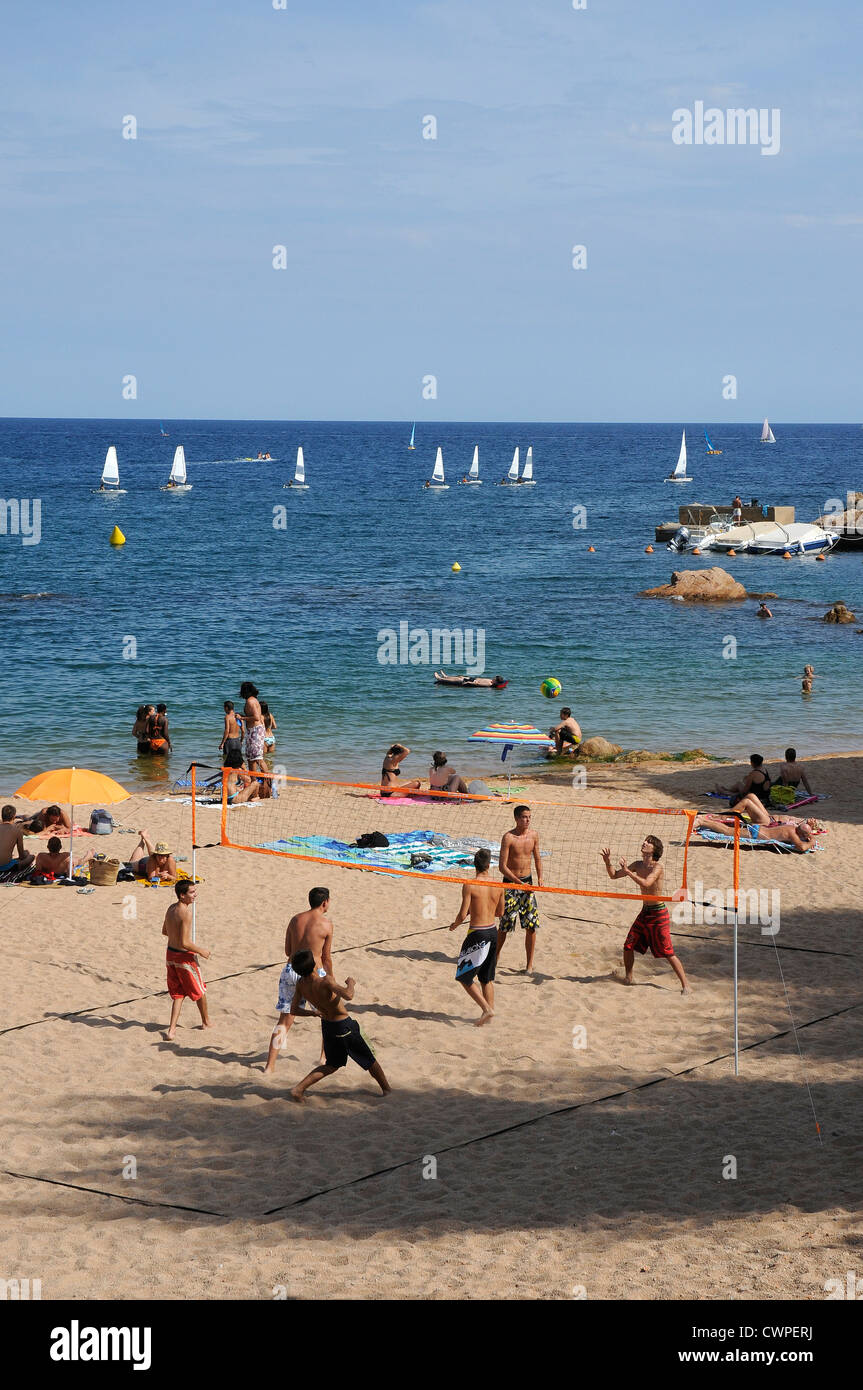 coast beach mediterranean sea beach sports sunbathers summer summertime ...
