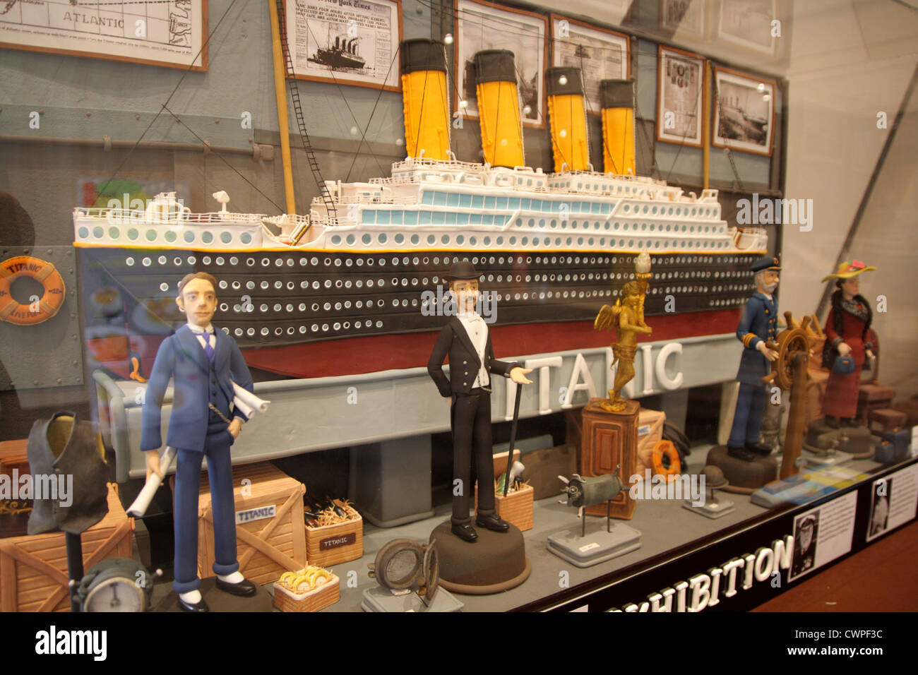 Titanic clay model display in Titanic 100th anniversary exhibition 2012 ...