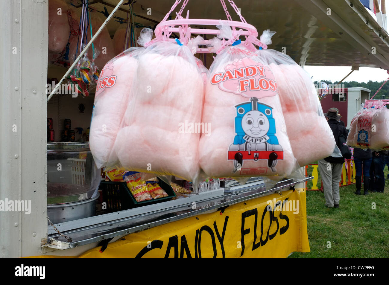 candy floss stall shoreham summer fair kent uk 2012 Stock Photo - Alamy