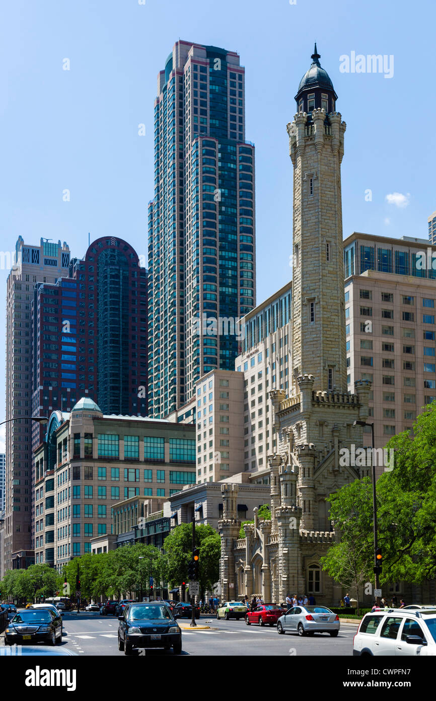 The Old Chicago Water Tower on the Magnificent Mile, North Michigan ...