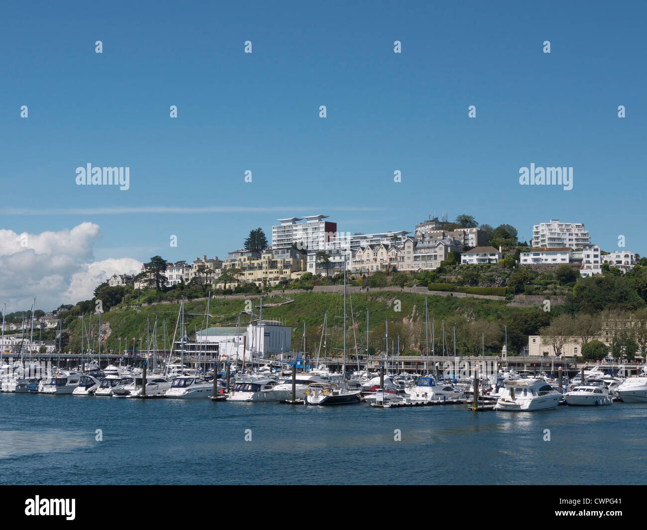 Torquay's Rock Walk, from across the marina Stock Photo - Alamy