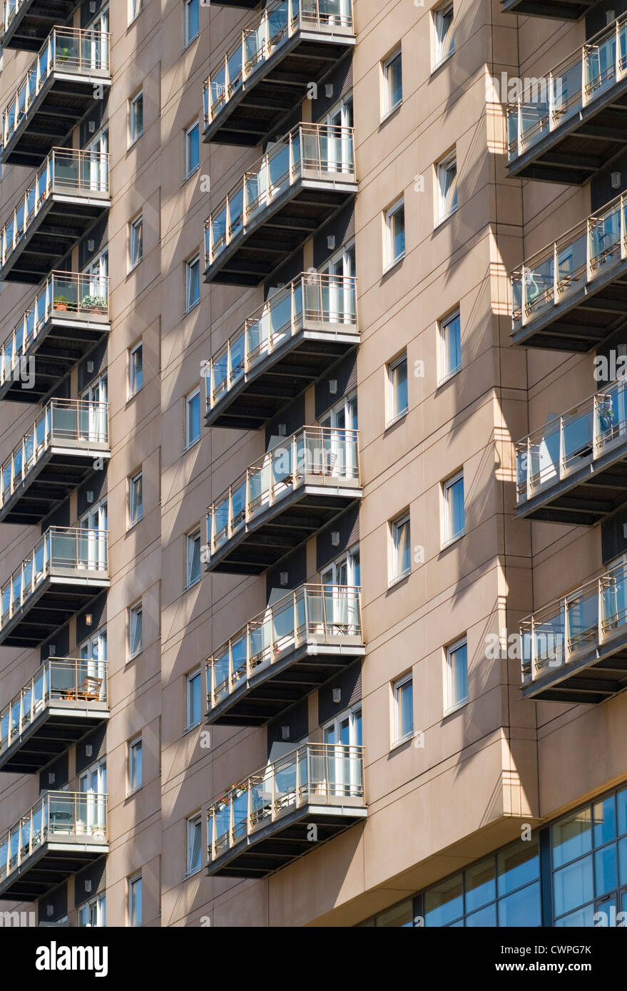 Apartment Building Balconies Uk High Resolution Stock Photography and ...