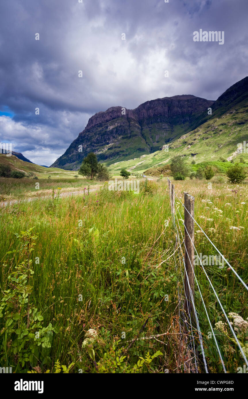 View towards the Three Sisters in Glencoe, the Scottish Highlands ...