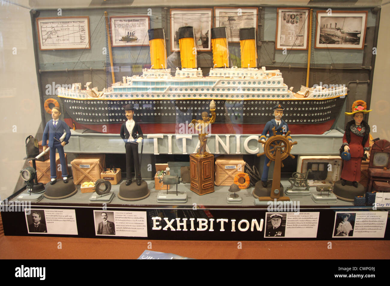 Titanic clay model display in hi-res stock photography and images - Alamy