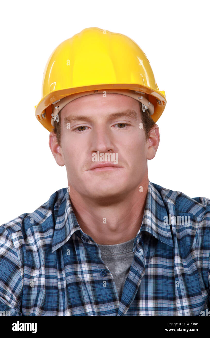 Grumpy builder hi-res stock photography and images - Alamy