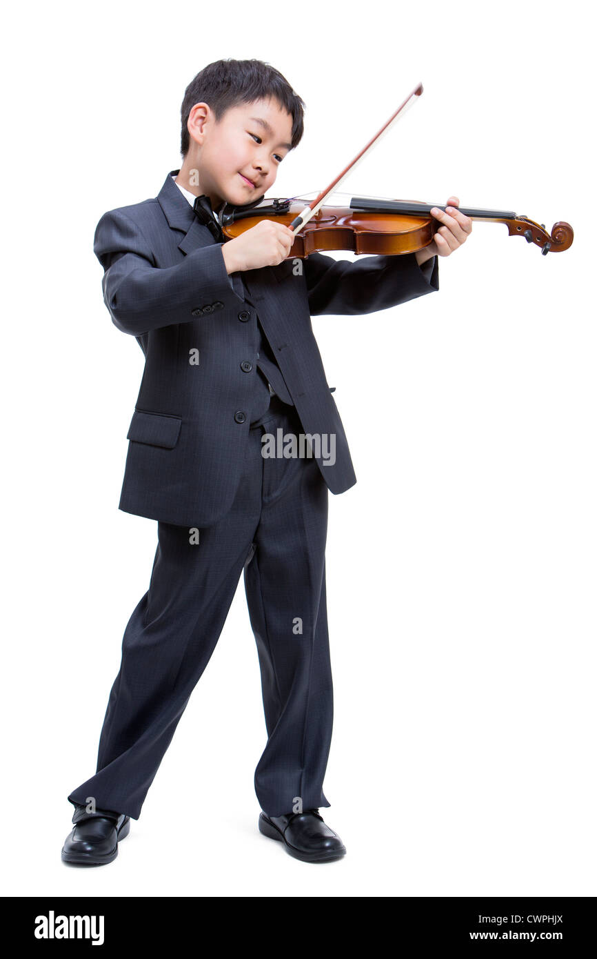 Kid Playing Viola