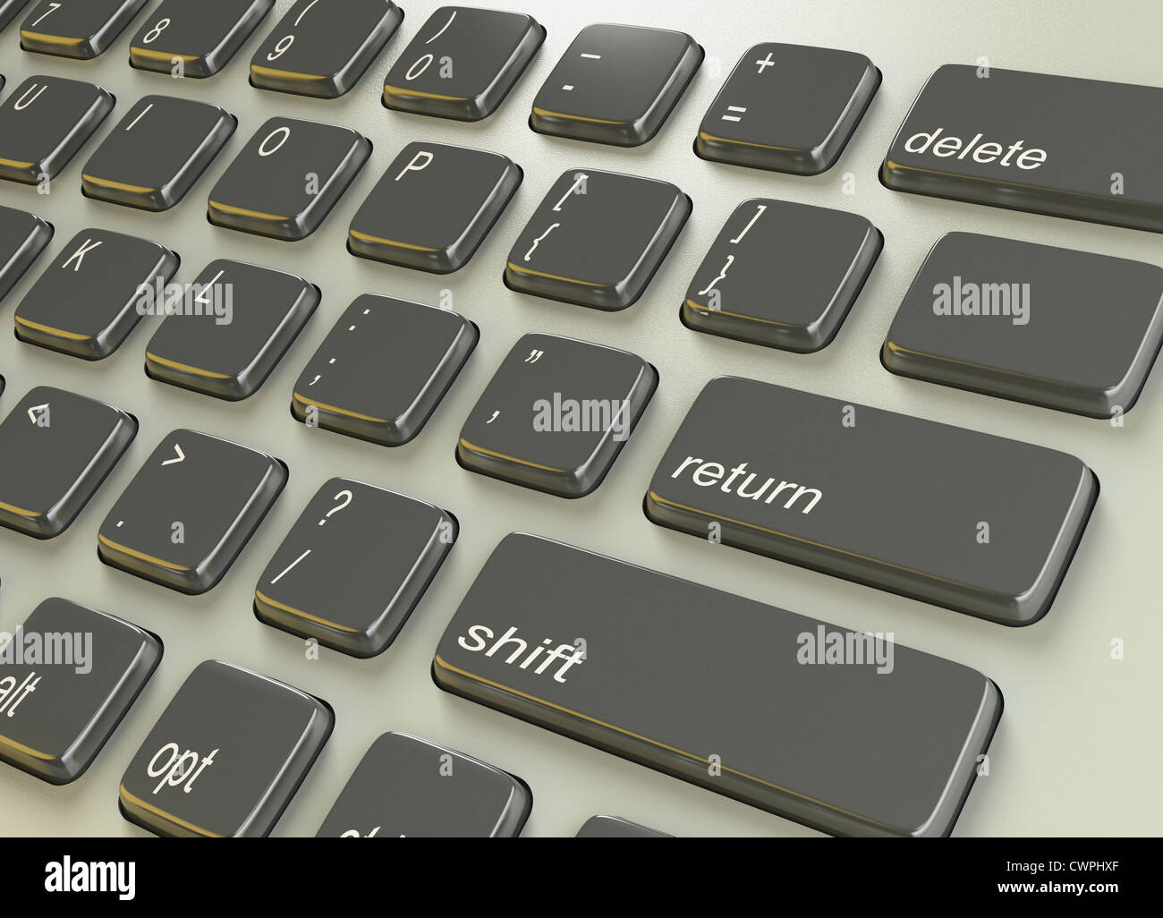 Laptop keyboard or keypad Stock Photo - Alamy