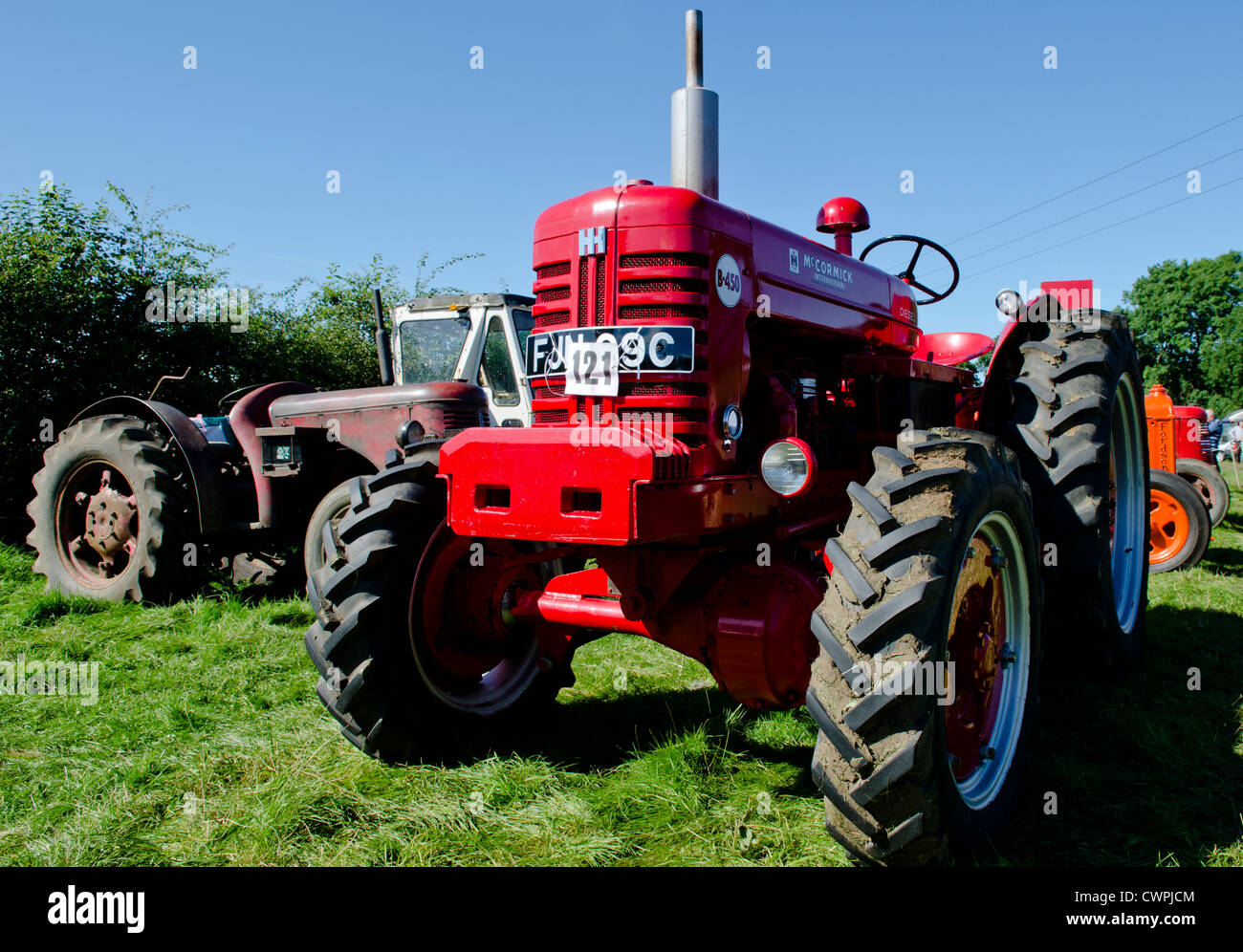 old vintage international tractor at wolsingham agricultural show ...