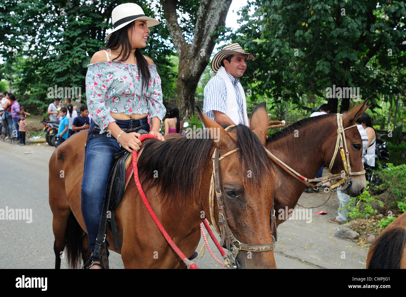 " Cabalgata- Festival del Sanjuanero Huilense " in RIVERA . Department ...