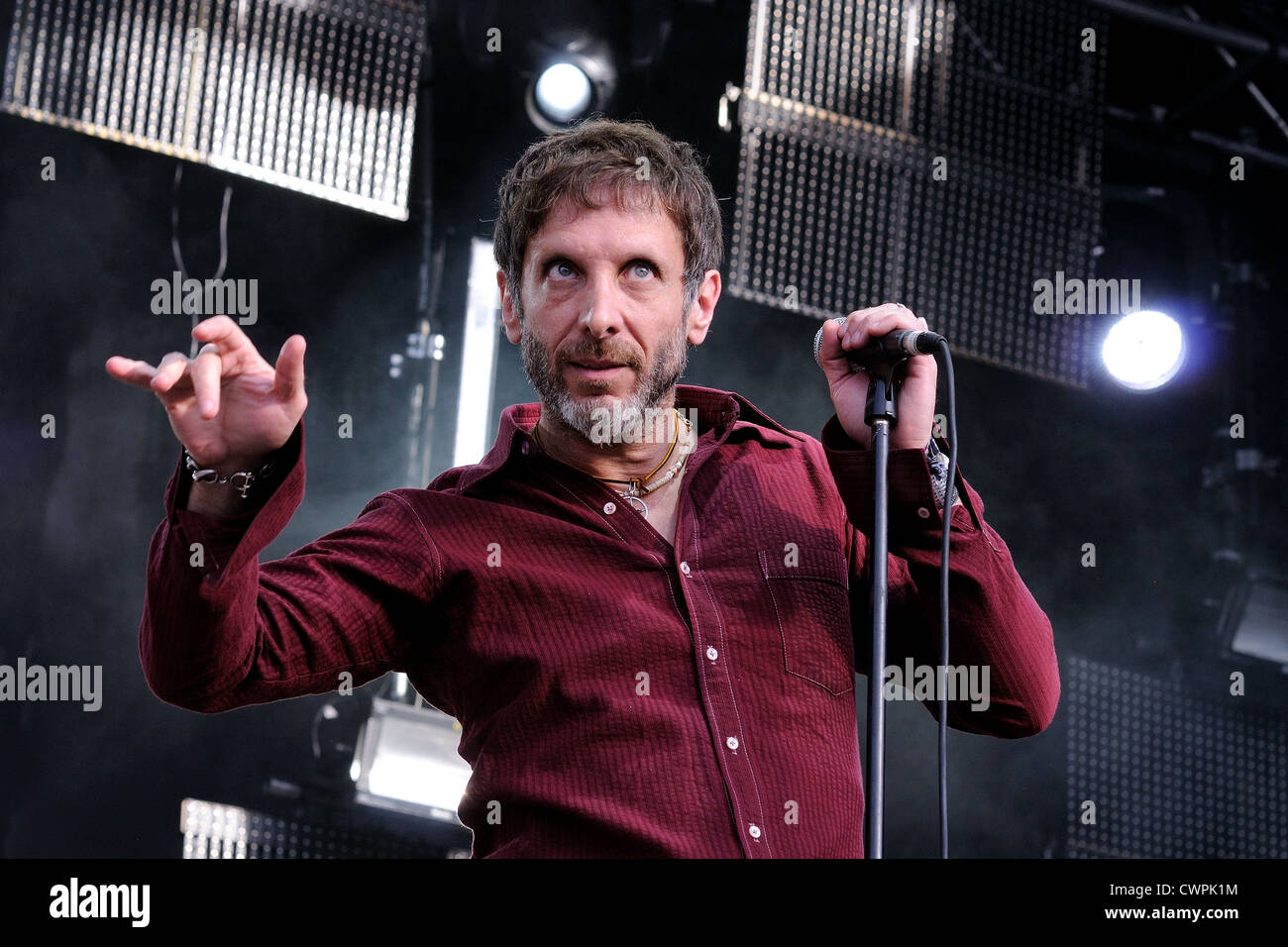 MADRID, SPAIN - JUNE 23: Mercury Rev band performs at Dia de la Musica ...