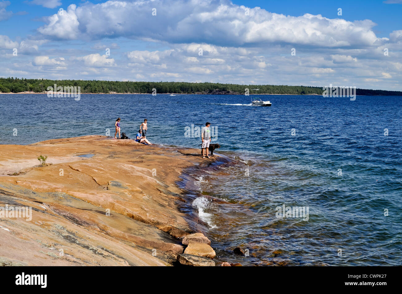 Summer scene at Killbear Provincial park Stock Photo - Alamy