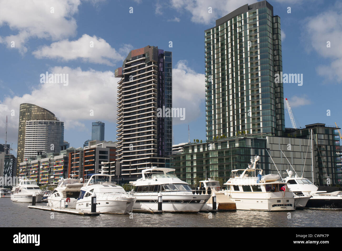 Victoria Harbour in Melbourne's Docklands Stock Photo - Alamy