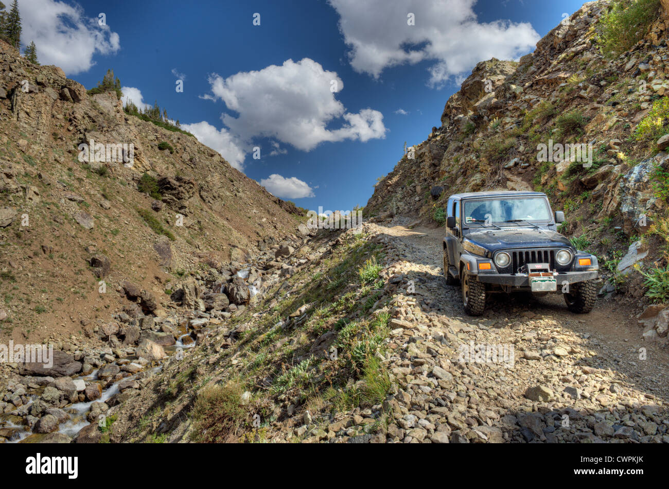 The deadliest four-wheel-drive road in Colorado Stock Photo - Alamy