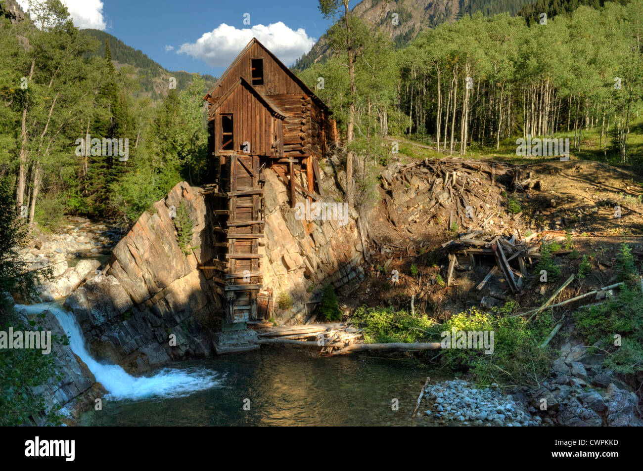 The so-called "Crystal mill" near Marble, Colorado Stock Photo - Alamy