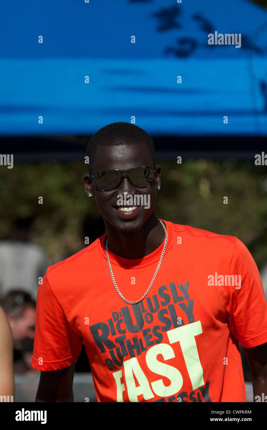 American 800m runner and NCAA champion Charles Jock poses for a picture ...