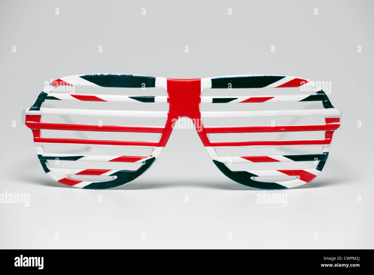Pair of Union Jack party fun plastic spectacles Stock Photo - Alamy