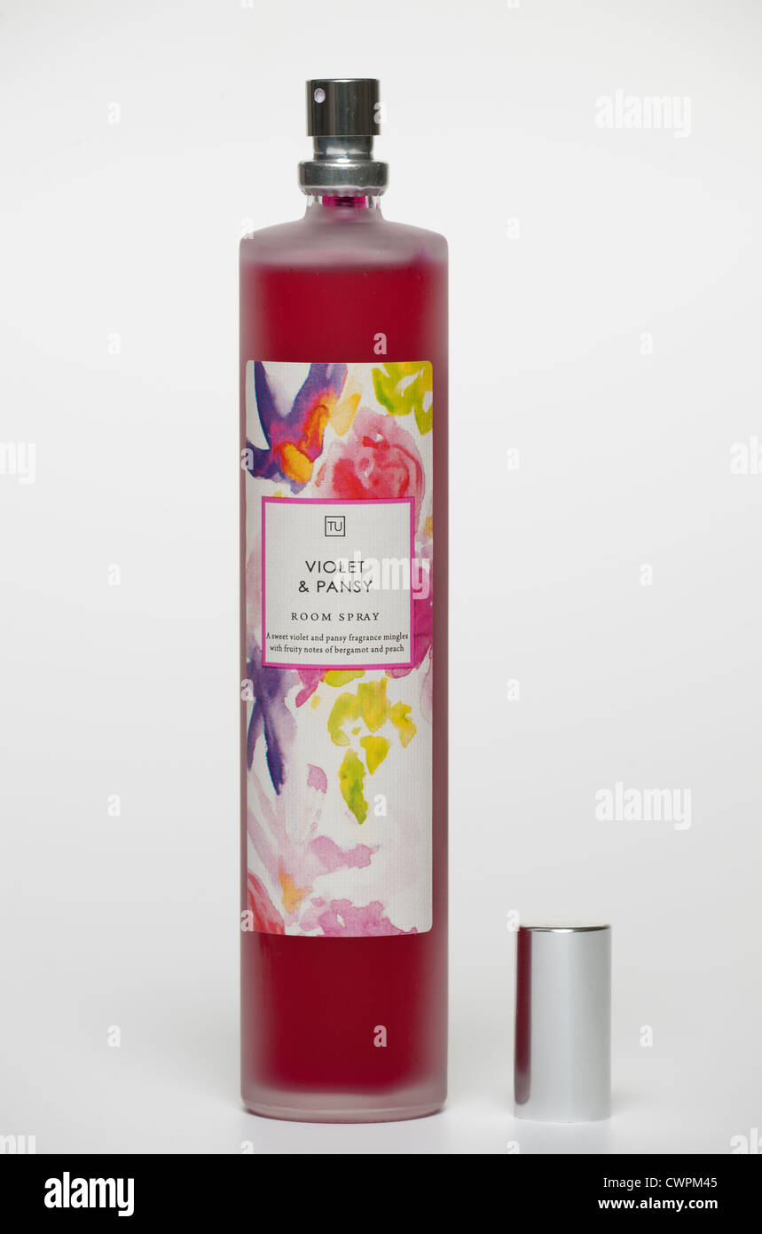 Bottle of Violet and Pansy room spray from TU Stock Photo - Alamy