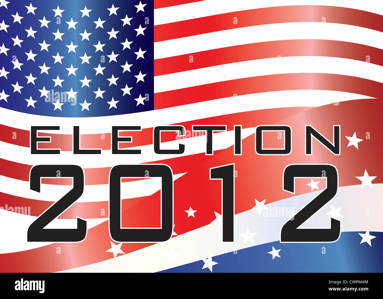 2012 presidential election poster background hi-res stock photography ...