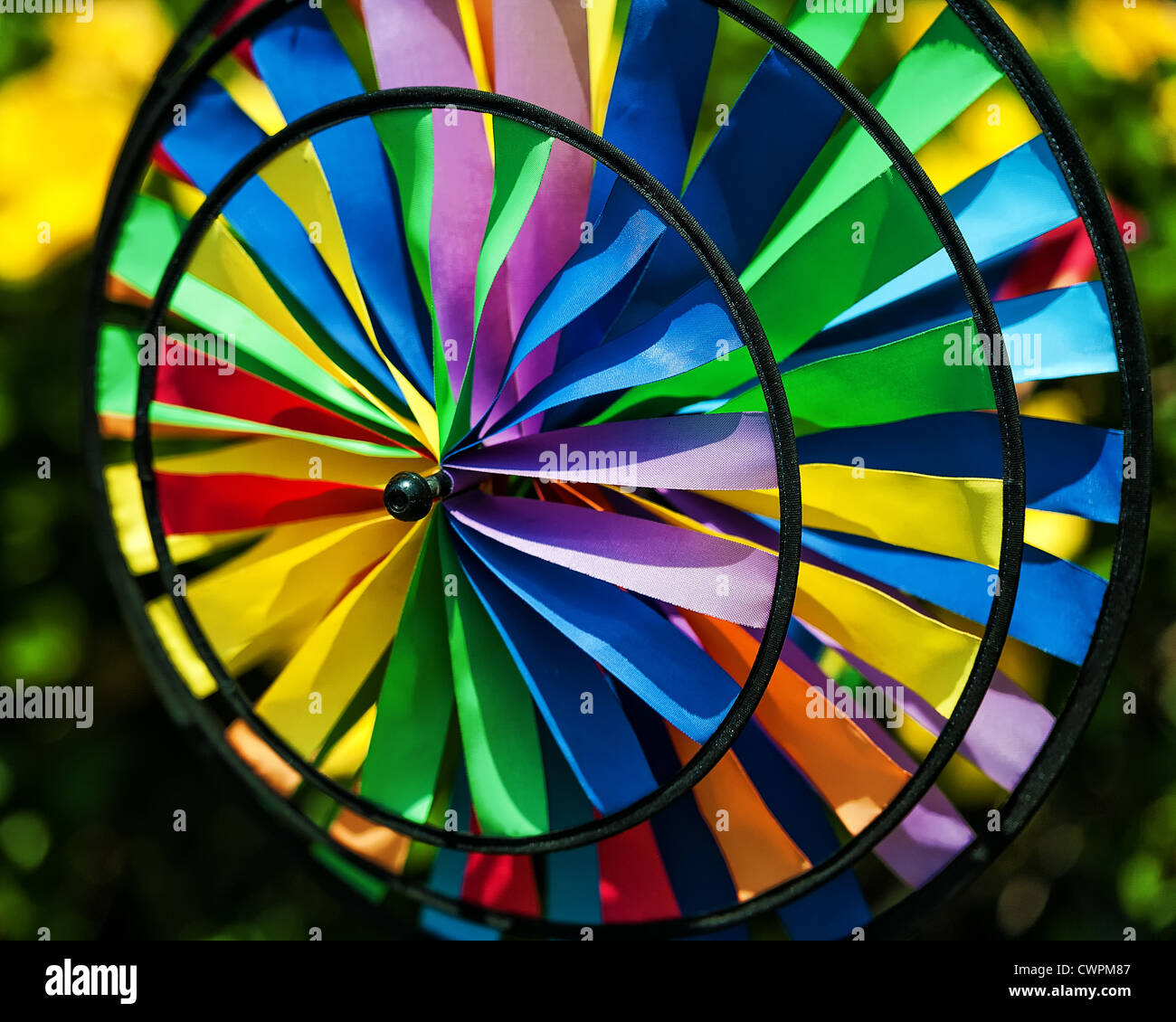 Multi wheel cloth Windmill Stock Photo - Alamy