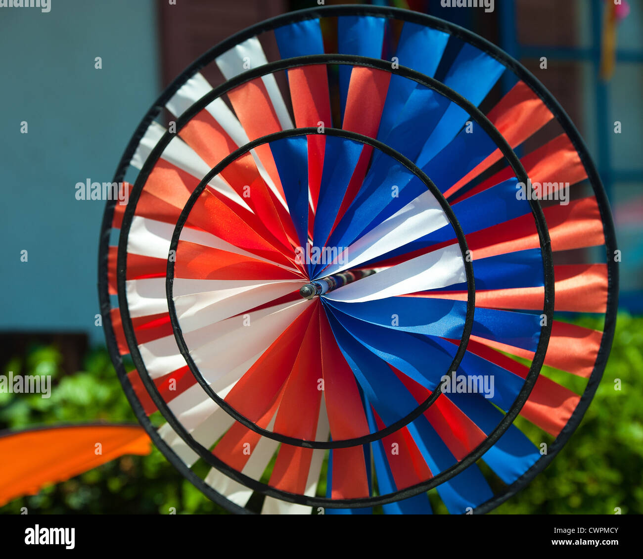 Multi wheel cloth windmill Stock Photo - Alamy