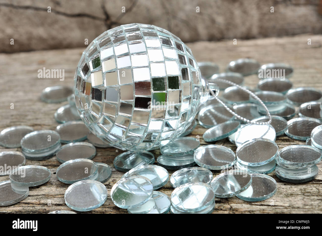 Silver mirror ball hi-res stock photography and images - Alamy