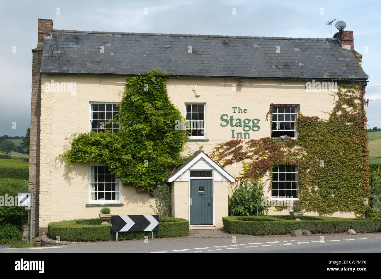 The Stagge Inn at Titley Stock Photo - Alamy