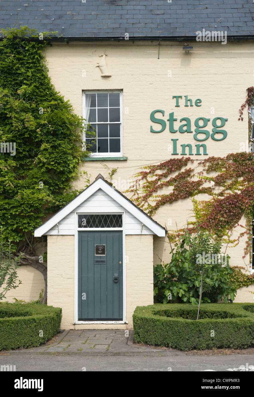 The Stagge Inn at Titley Stock Photo - Alamy