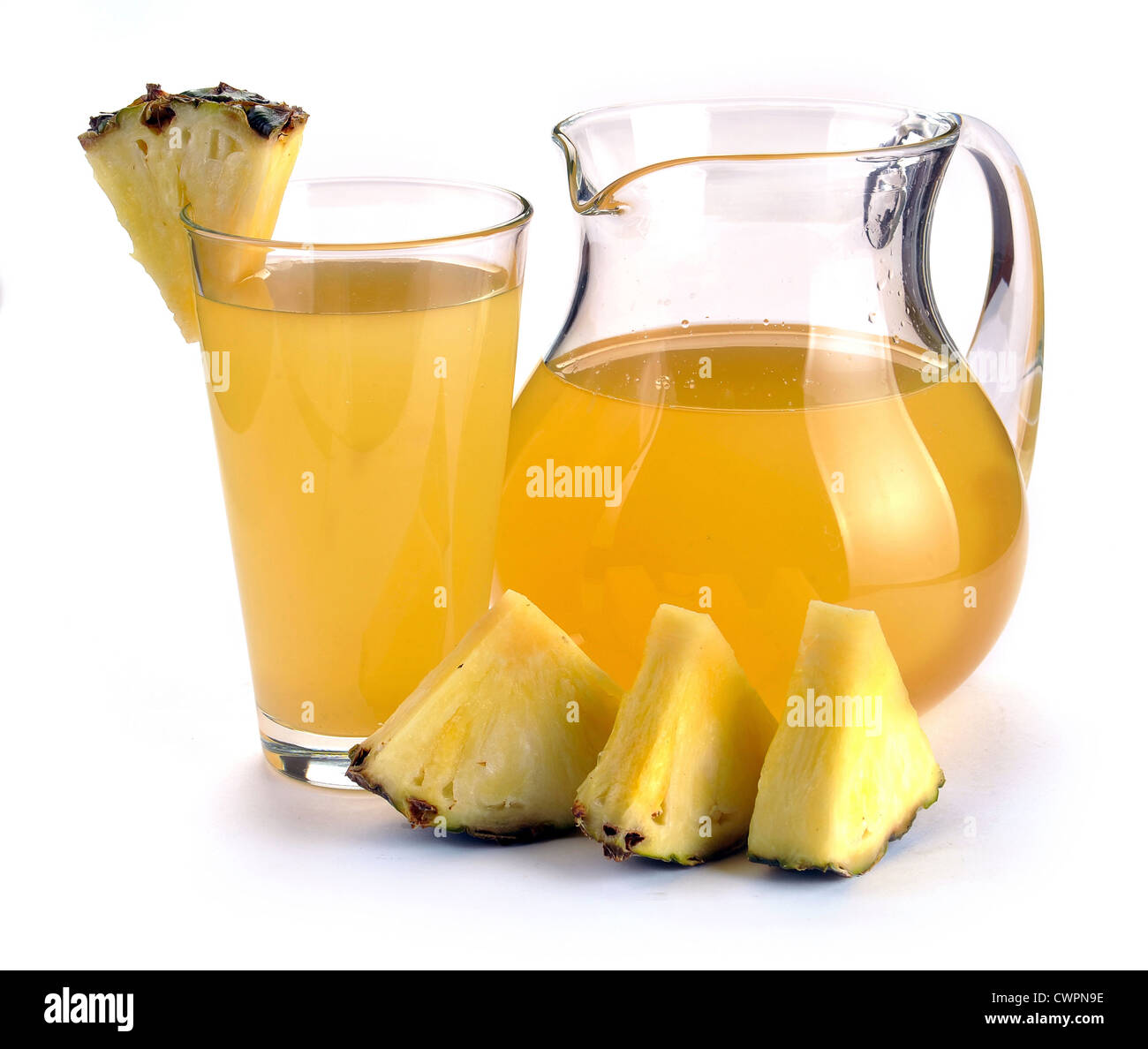 Full Glass Fresh Pineapple Juice High Resolution Stock Photography and ...