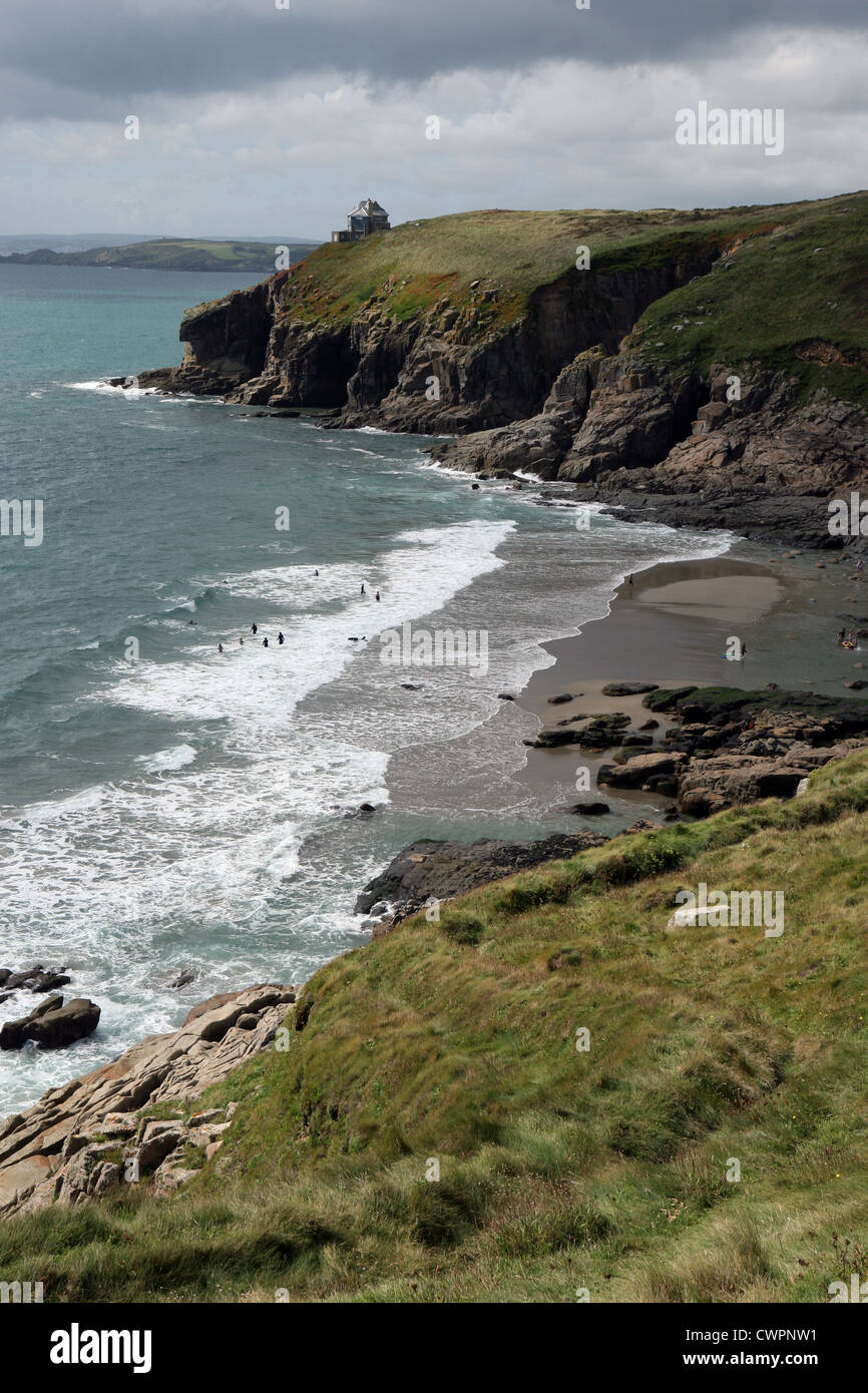 Wheal Prosper Rinsey Cliffs near Rinsey Penwith Lizard Cornwall England ...