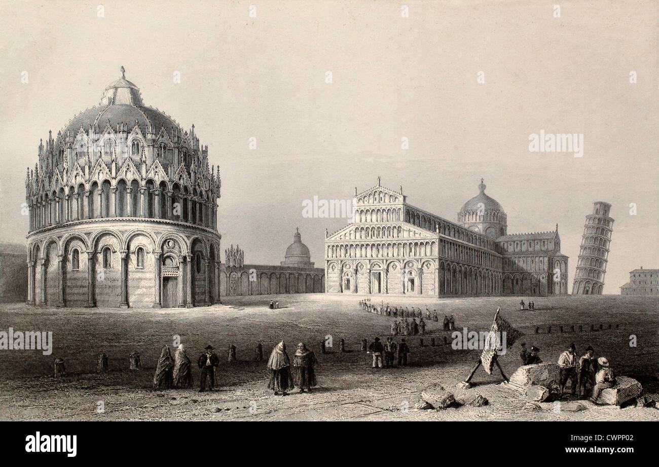 Piazza dei Miracoli (Miracles square), Pisa, Italy Stock Photo - Alamy