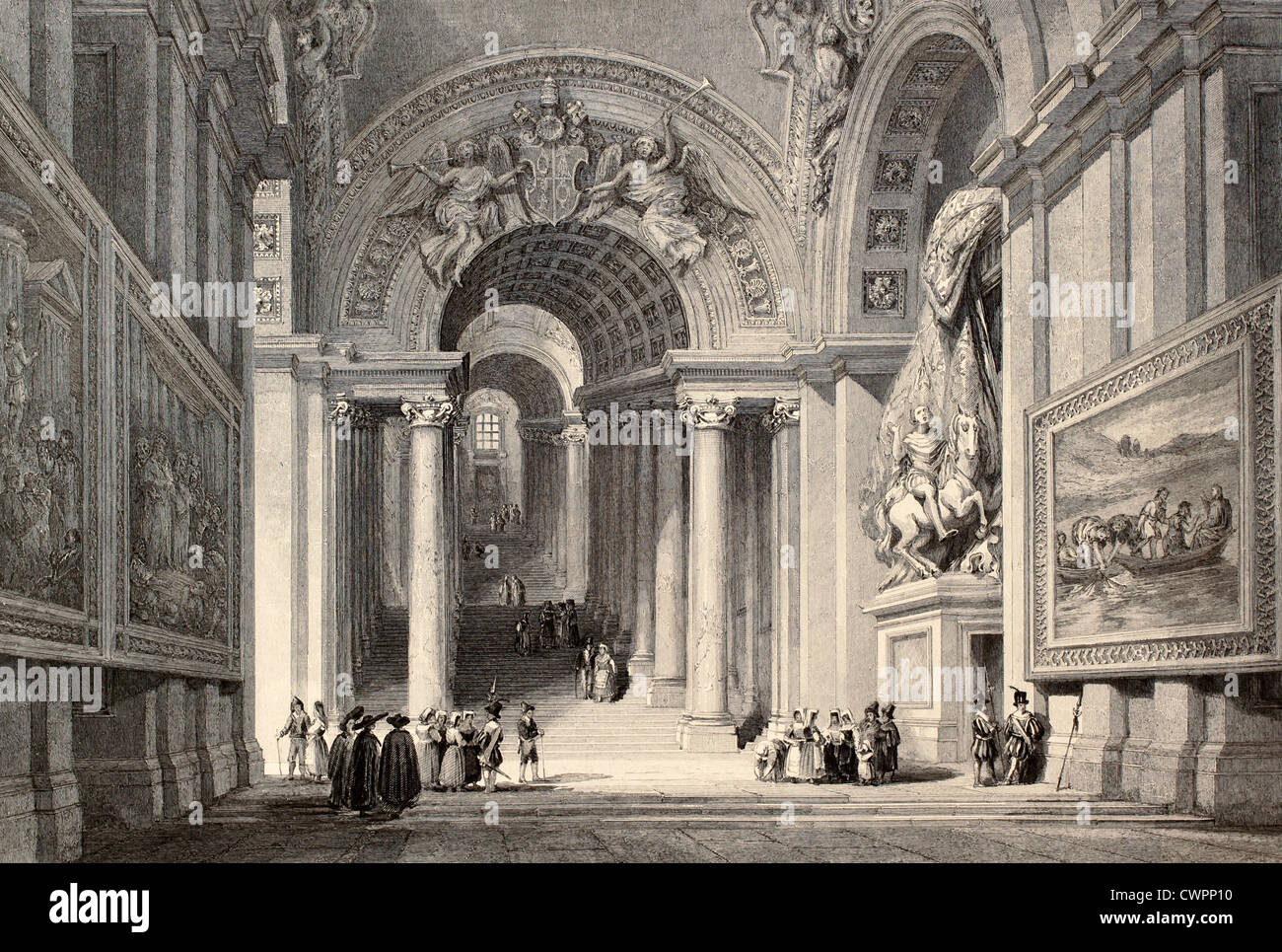 Scala regia vatican hi-res stock photography and images - Alamy