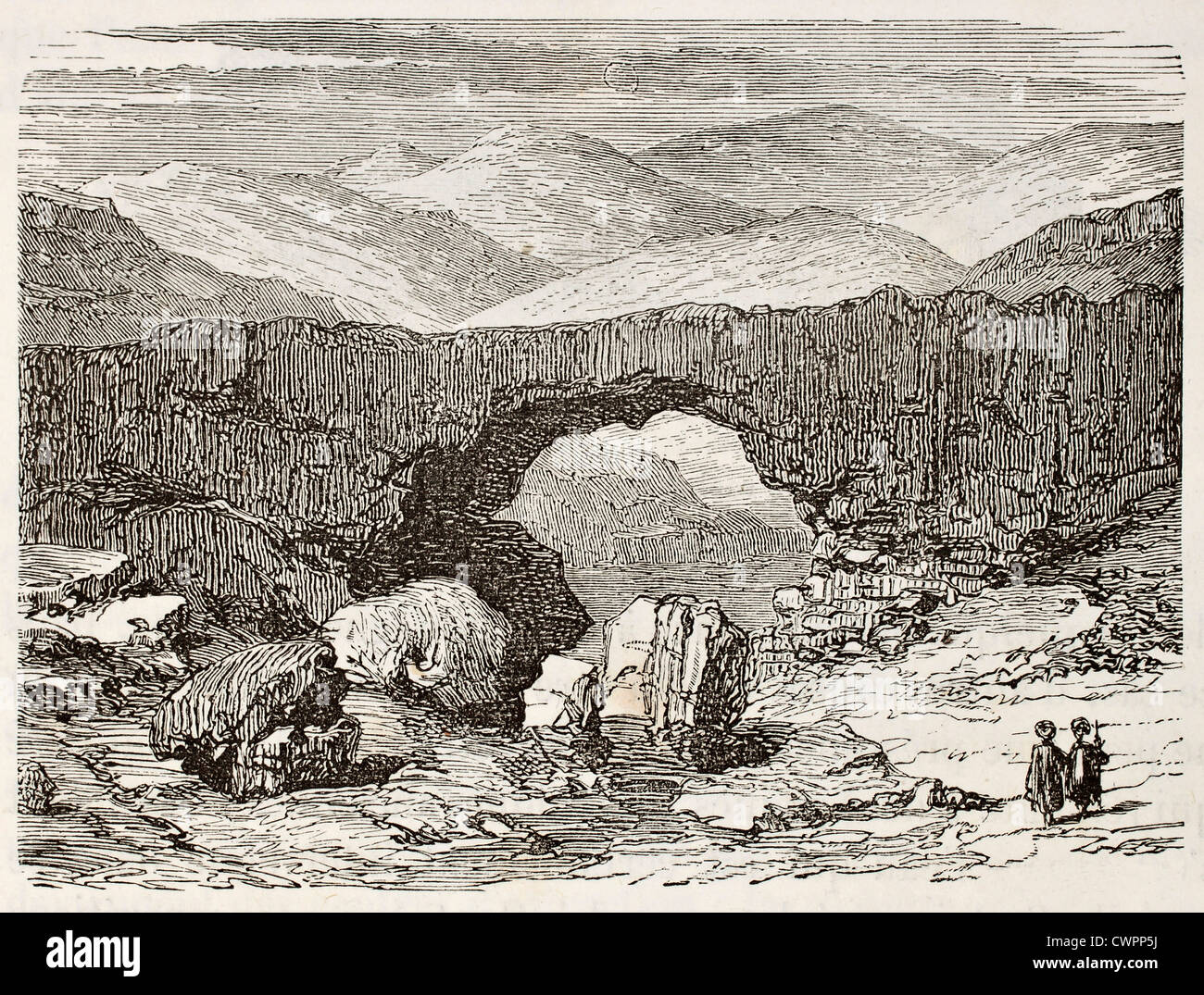 Natural bridge in Kfardebian district, Lebanon Stock Photo - Alamy