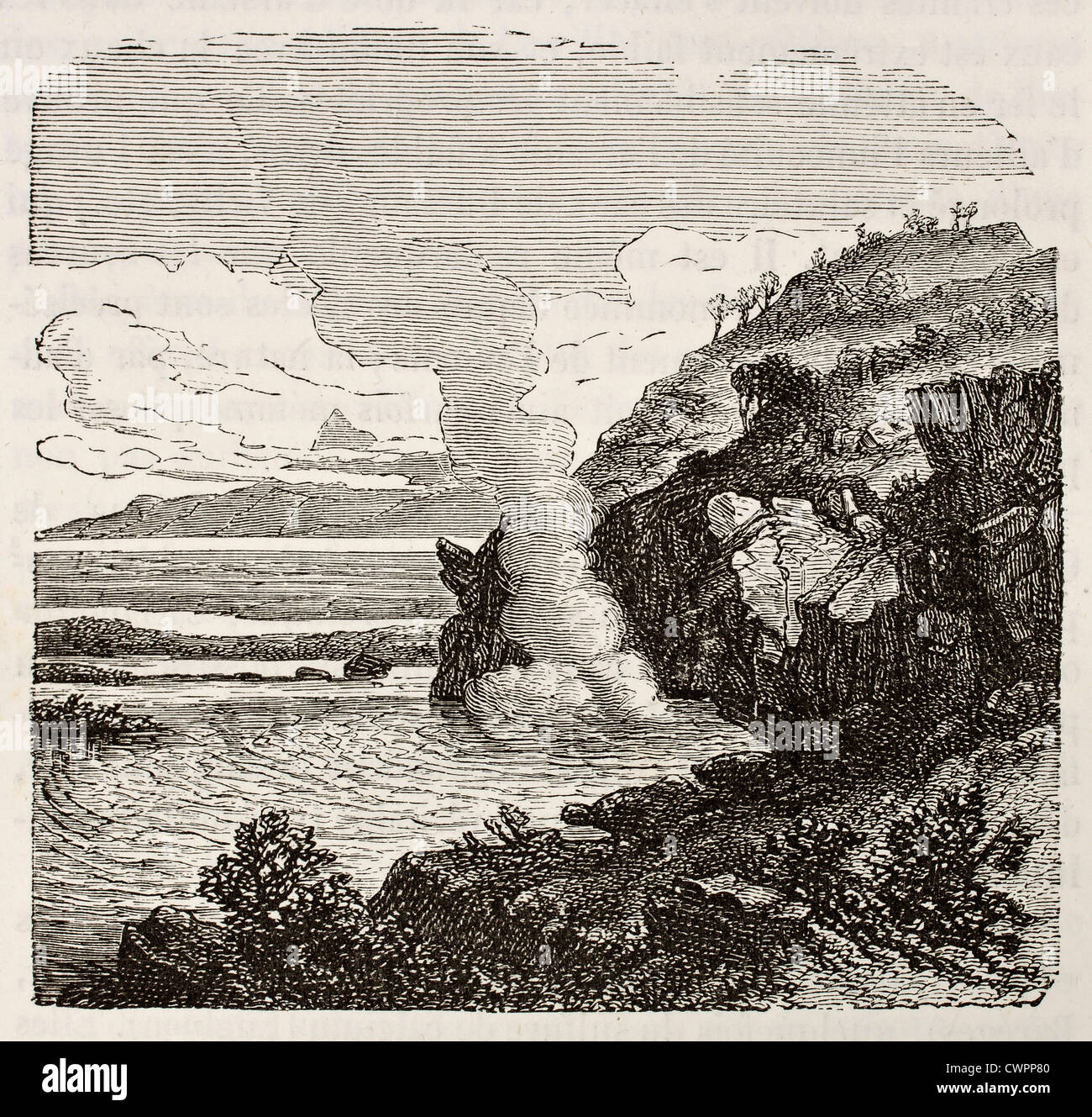 Sulphurous water source Stock Photo - Alamy