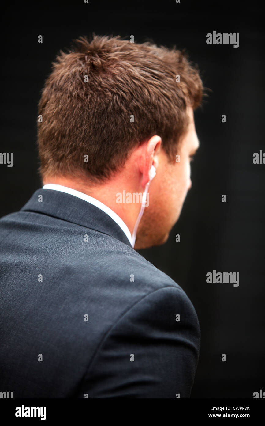 A close protection officer on duty Stock Photo - Alamy