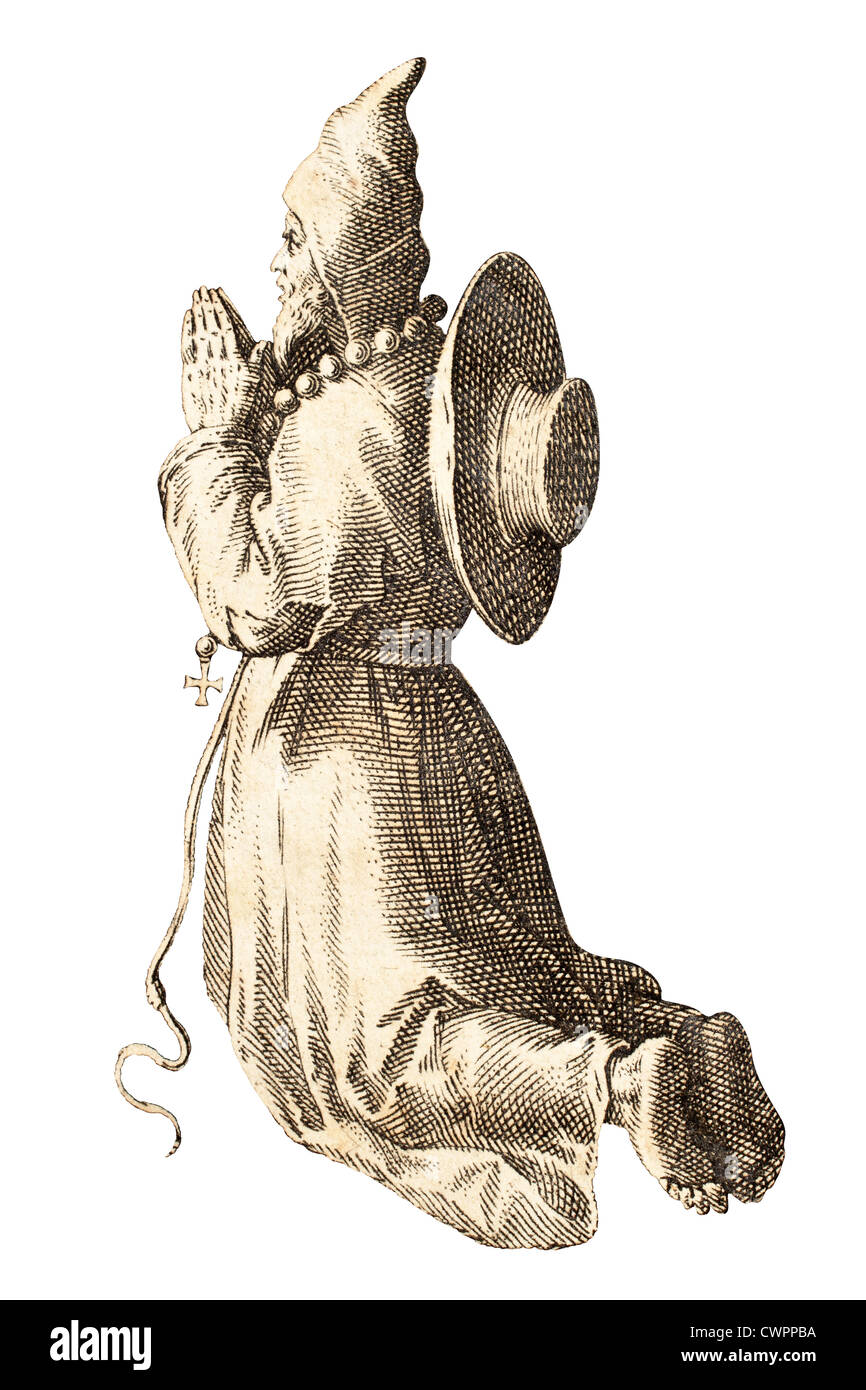 Monk isolated on white Stock Photo - Alamy