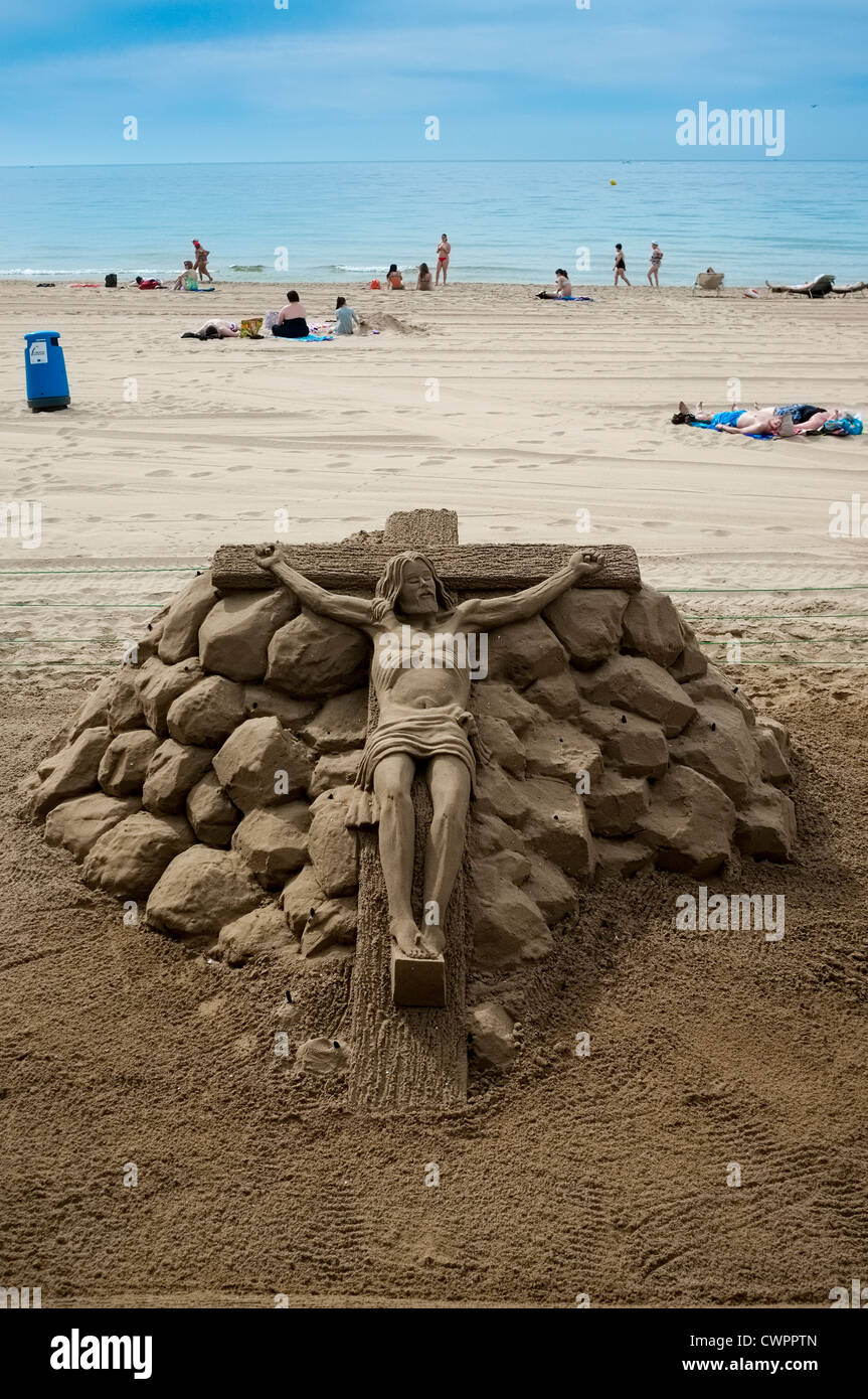 Sand sculpture of jesus christ hi-res stock photography and images - Alamy
