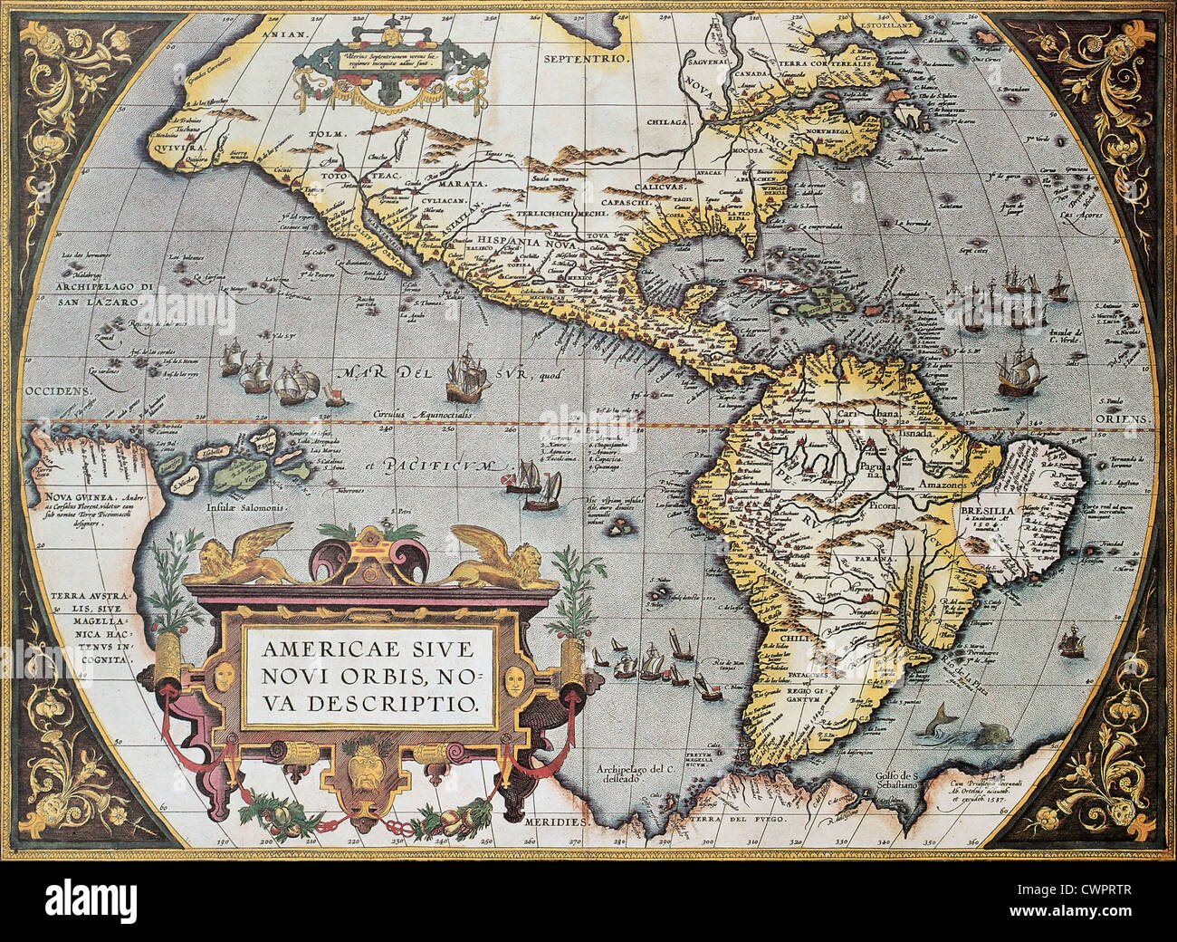 Old america map hi-res stock photography and images - Alamy