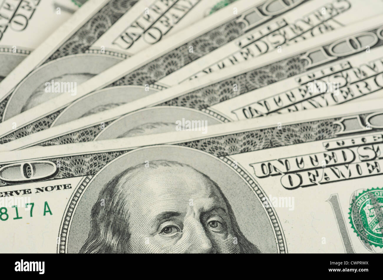 Close up view of dollar banknote Stock Photo - Alamy
