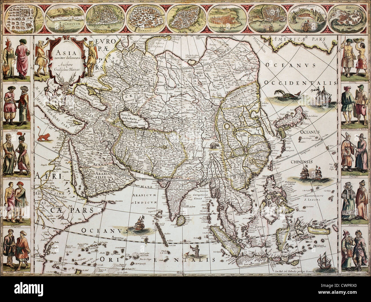 Old india map hi-res stock photography and images - Alamy